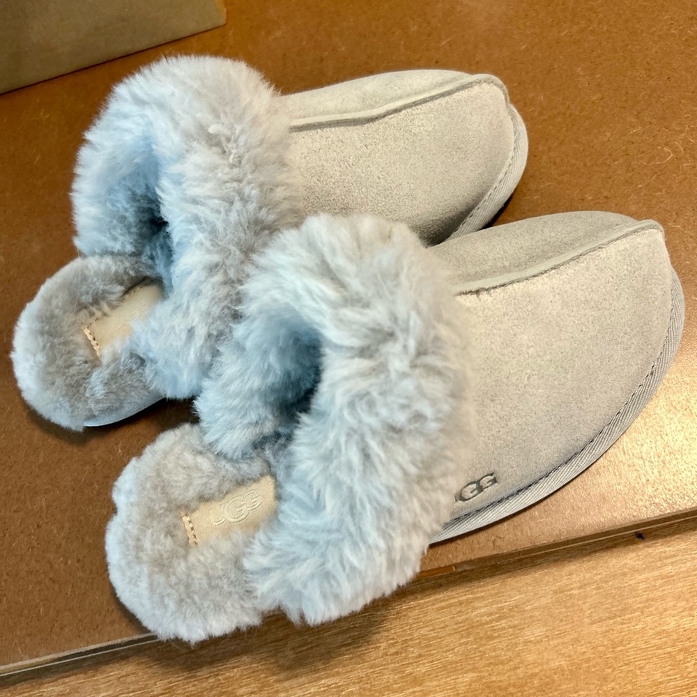 Ugg Women's Scuffette Shearling Mule Slippers, Sz 6 - Gem